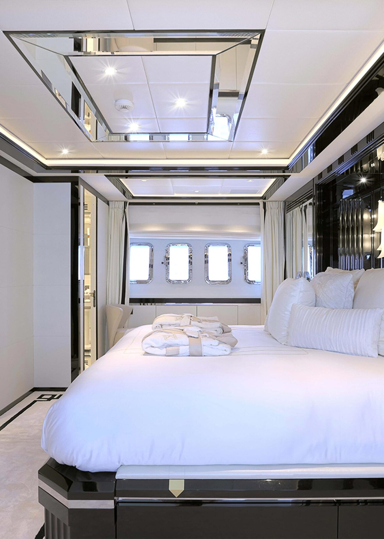 A Luxuriously Monochromatic Superyacht - Luxury House Tour